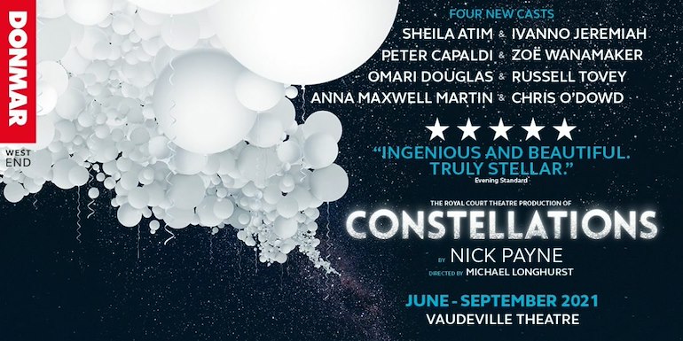 Constellations returns to the West End with four star casts! | London ...